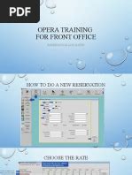Image result for Opera PMS Training Check In