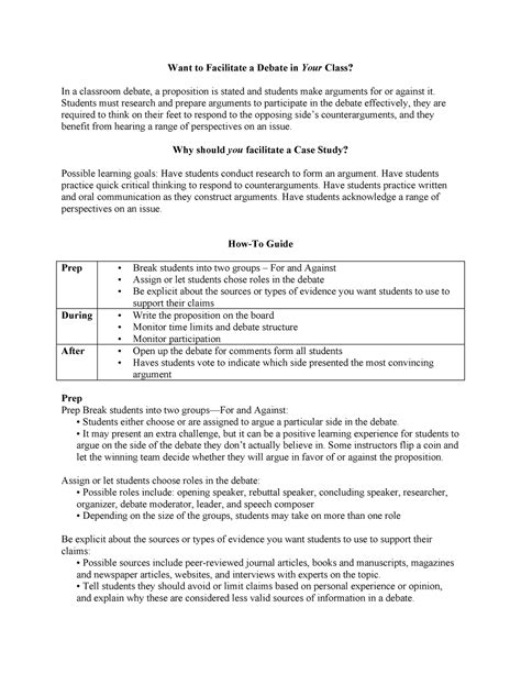 Image result for Debate Class Tips