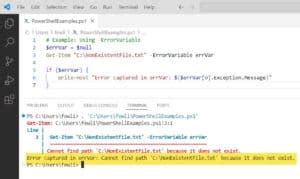 Image result for PowerShell Write Error Array