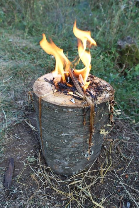 Image result for Split Log Fire Method