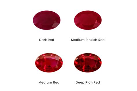 Image result for Ruby Gemstone Colors