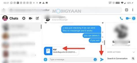 Image result for Send a File through Messenger