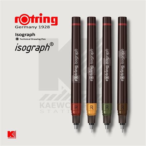 Image result for Rotring Isograph Sizes
