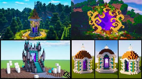 10 New Minecraft Nether Portal Design Ideas | GDH