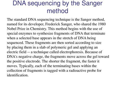 Image result for Sanger Method of Sequencing