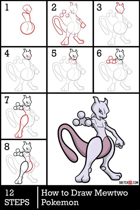 Image result for Draw Mewtwo Easy