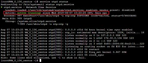 Image result for Linux Command to Check Ntpd Status