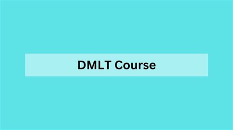 Image result for Dmlt Course Basic Knowledge