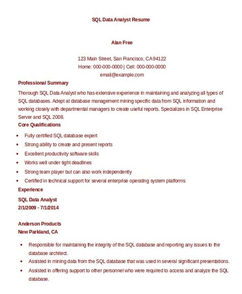 Image result for SQL Ssas Resume Sample