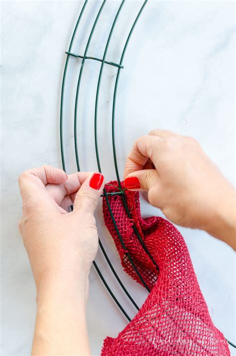 Image result for Burlap Wreath Tutorial