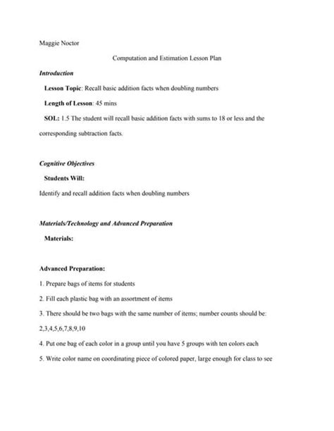 Image result for Addition Lesson Plan