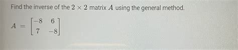 Image result for Finding the Inverse of a Matrix 2X2 Iterative Method