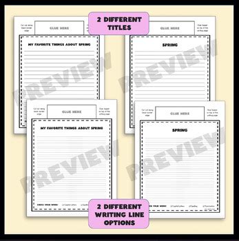 Image result for Spring Writing Page