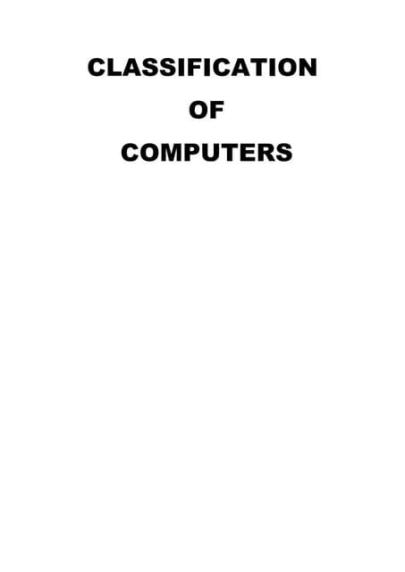 Image result for Classification of Computers by Functionality