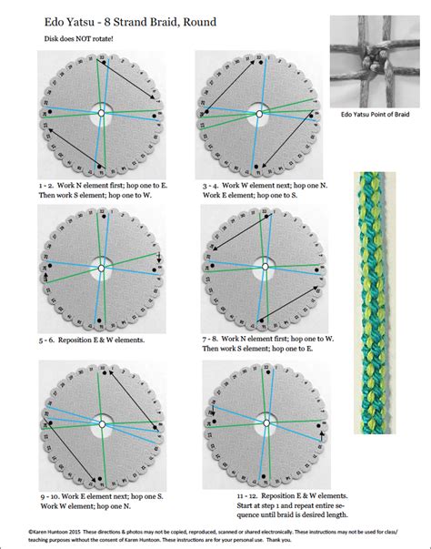 Image result for 6 Strand Kumihimo Pattern