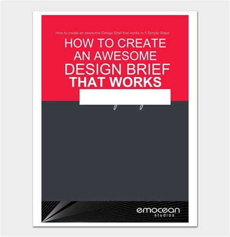 Image result for Design Brief Examples