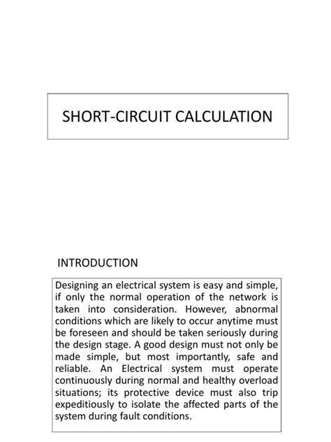 Image result for Short Circuit Current Calculation
