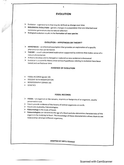 Image result for Evolution Guided Notes