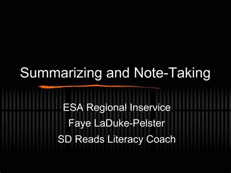 Image result for Summarizing and Note Taking