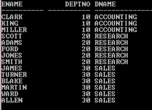 Image result for SQL/Oracle Default Join