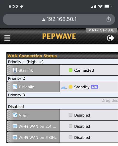 Image result for Starlink Connection with Pepwave Max Transit Duo