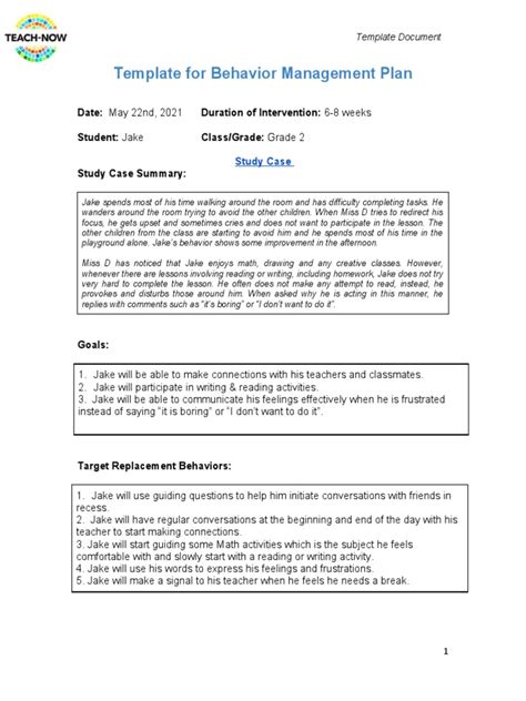Image result for Behavior Management Plan Steps