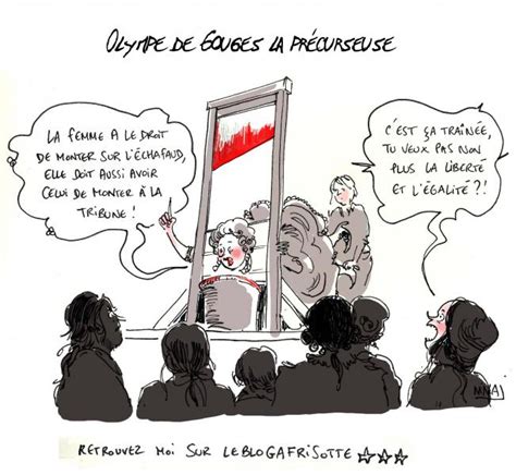 Image result for Olympe De Gouges in Cartoon