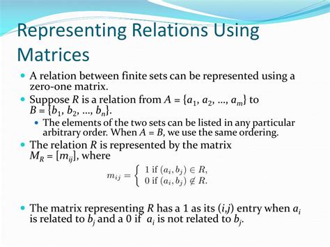 Image result for Representing Relations Using Matrices