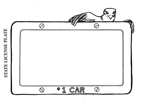 Image result for How to Draw a License Plate