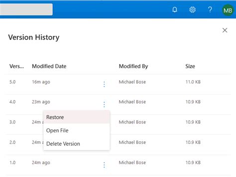Image result for Restore OneDrive Files