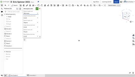 Image result for Onshape Tutorials Fidget Spinner