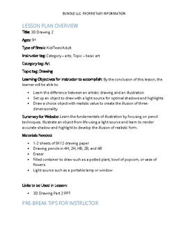 Image result for 3D Drawing Lesson