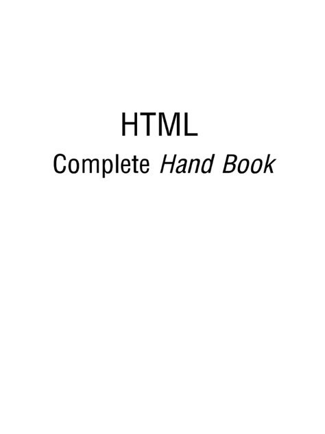 Image result for HTML Code Book PDF