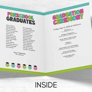 Image result for Example of a Preschool Graduation Program