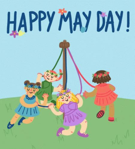 Image result for Maypole Dancing GIF