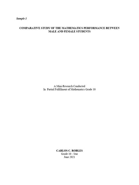 Image result for Research Output Sample