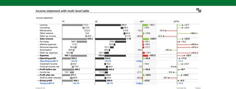 Multi-level income statement free template | Zebra BI