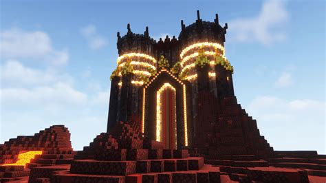 Image result for Minecraft Nether Castle Build