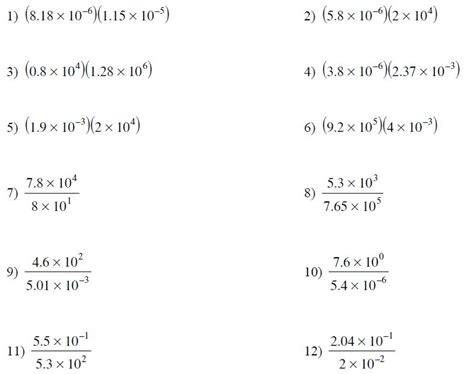 Image result for Multiplication Using Scientific Notation