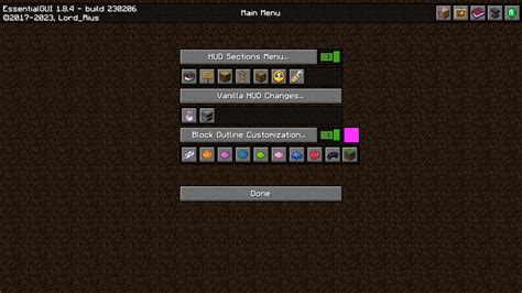 Image result for Essential Mod GUI