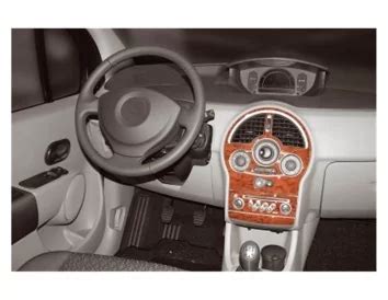 RENAULT MODUS Carbon Fiber Wooden look dash trim kits