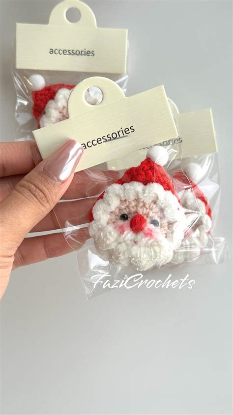 Image result for Crochet Santa Pin Pattern-Free