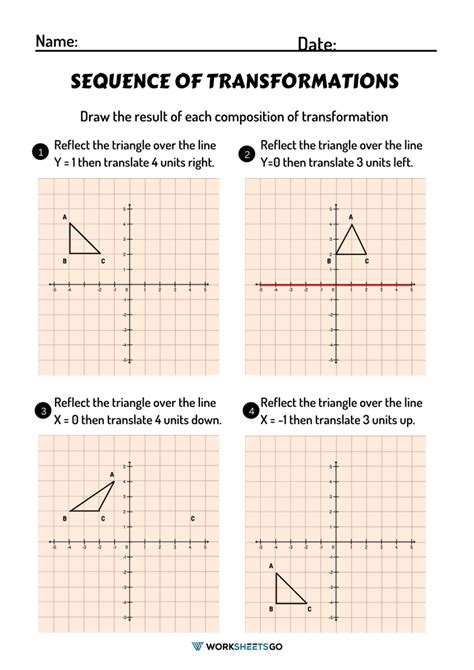 Image result for Transformation Practice Worksheet