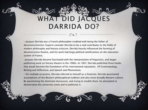 Image result for Derrida Infographic
