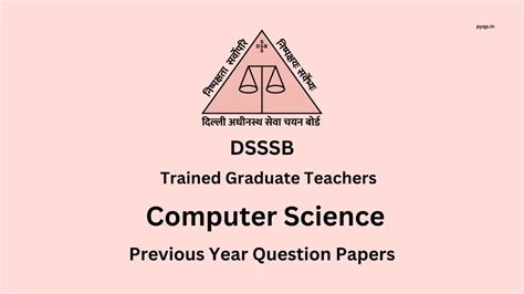 Image result for DSSSB Computer Science Syllabus