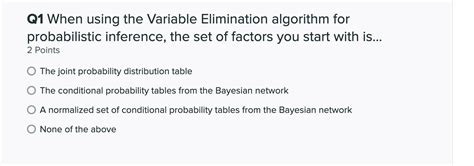 Image result for Variable Elimination Algorithm