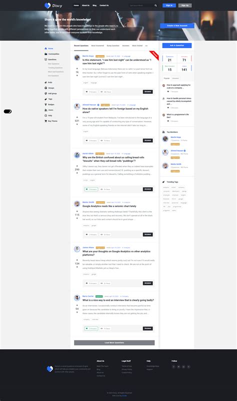 Image result for Question. Answer Theme Intro Website Design