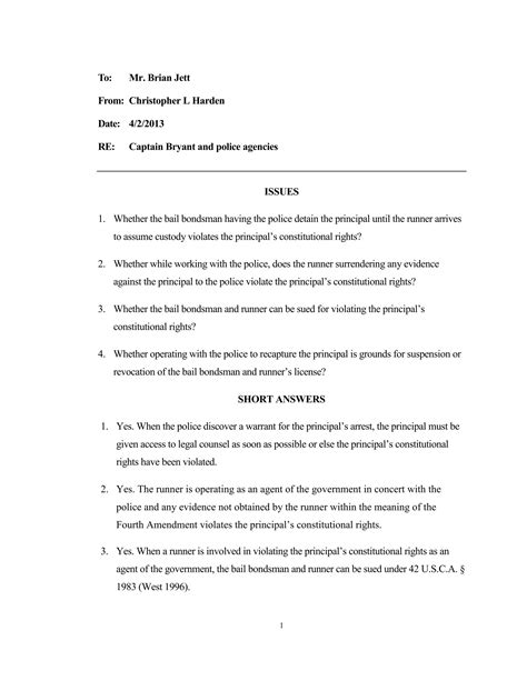 Image result for Memorandum of Law Example