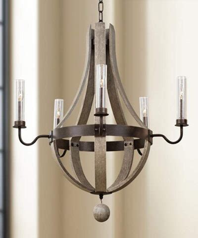 Rustic Farmhouse Chandelier | Rustic Teardrop Lighting Fixture