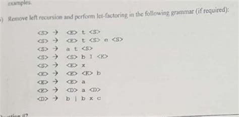 Image result for How Do You Remove Left Recursion